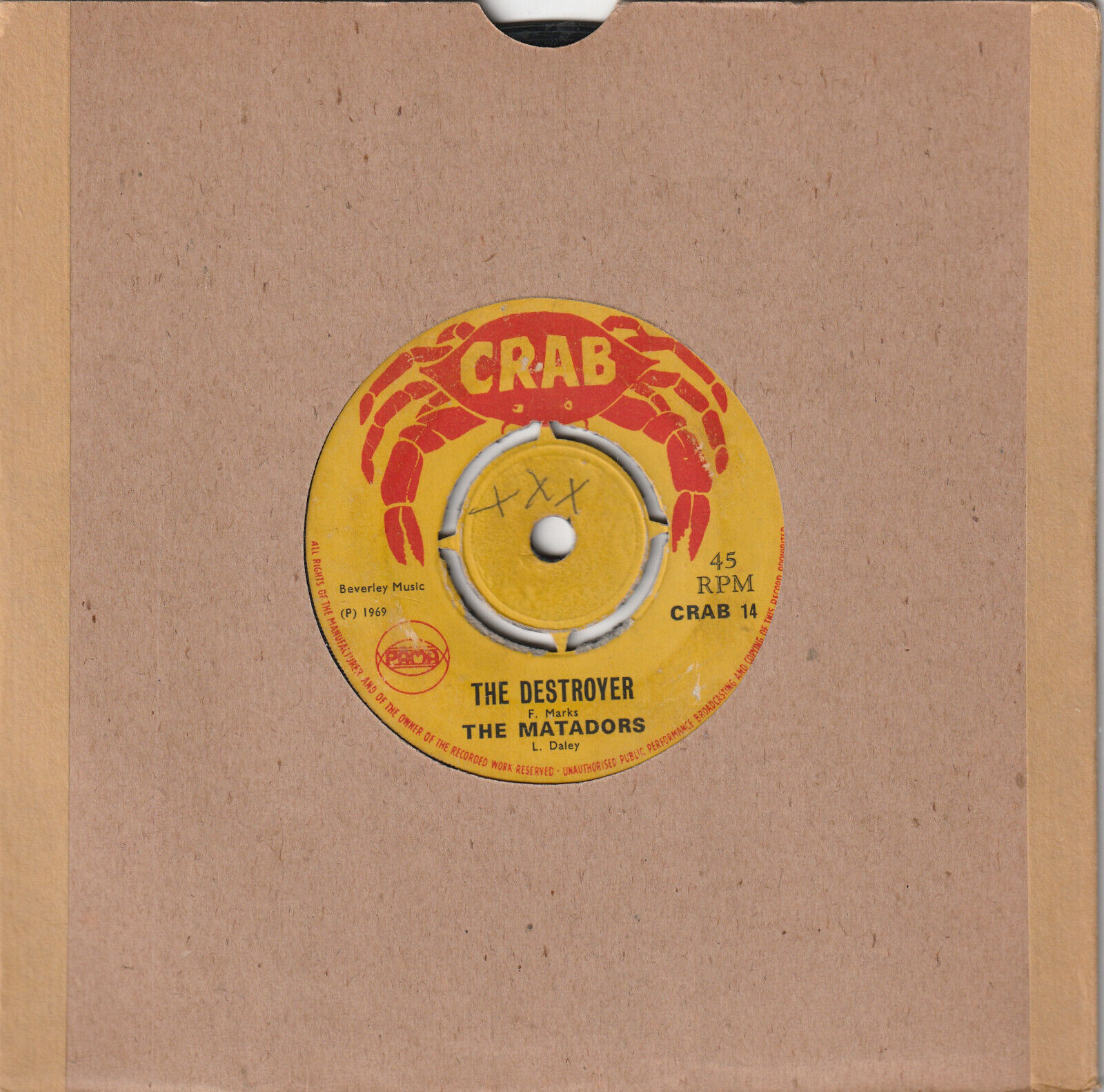 popsike.com - REGGAE 45 CRAB LABEL THE CARIBBEANS / MATADORS " PLEASE ...