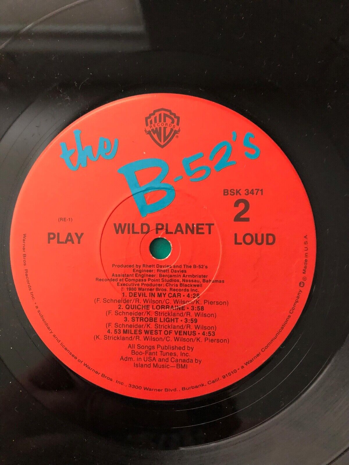popsike.com - The B-52's Wild Planet LP 1980 1st Pressing Play Loud ...