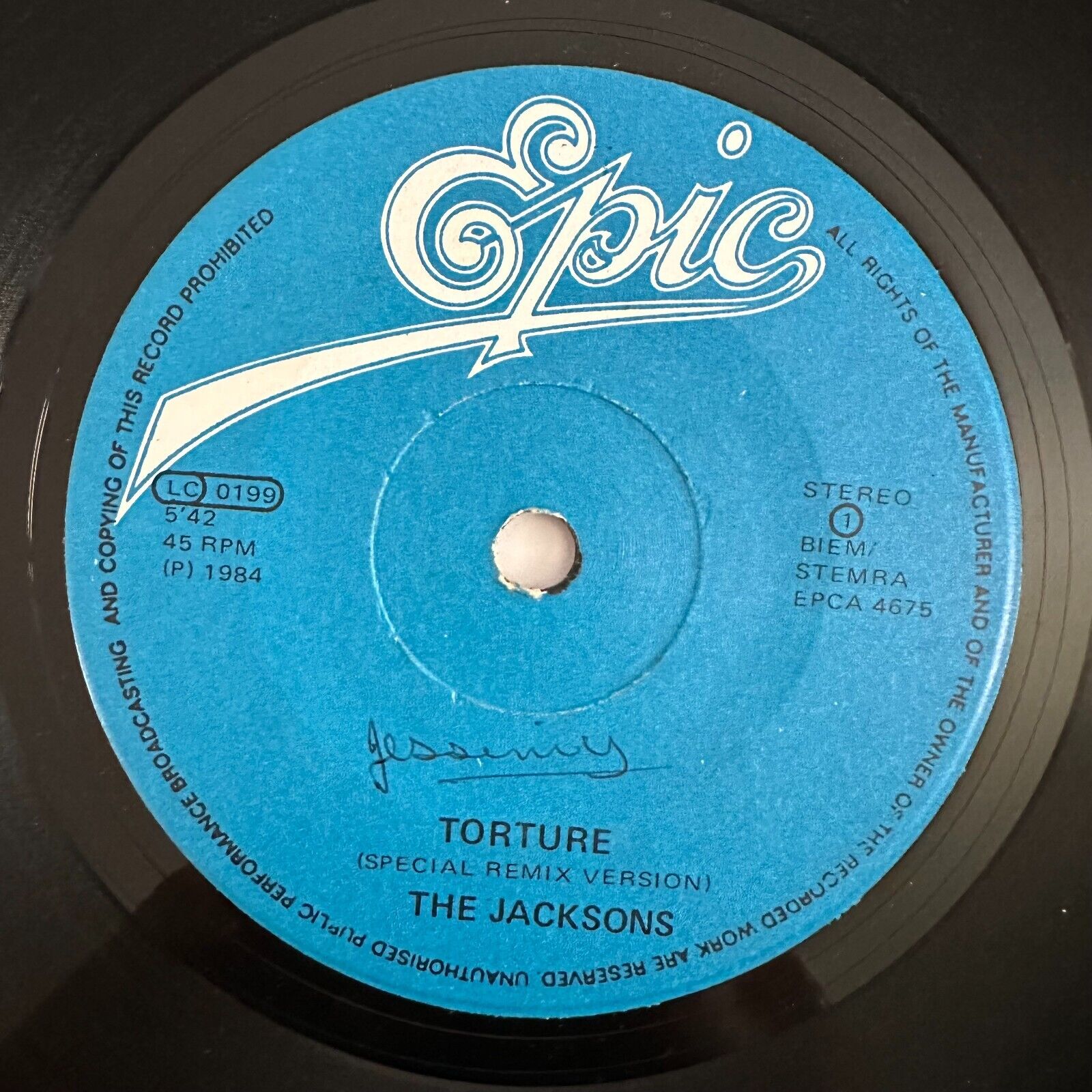 Popsike The Jacksons Torture Prince When Doves Cry Rare