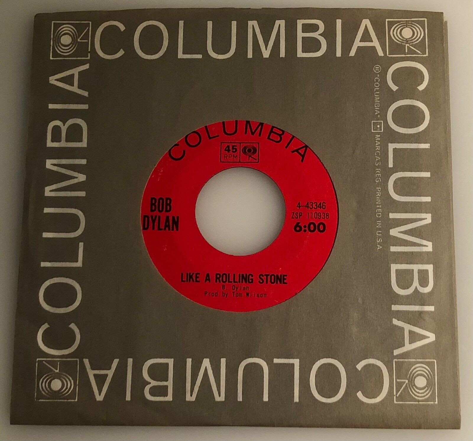 popsike.com - Bob Dylan / Like a Rolling Stone & Gates of Eden / 1965 ...