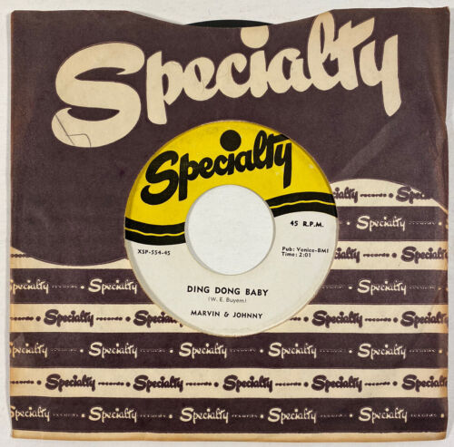 popsike.com - Specialty 554 Marvin & Johnny - Ding Dong Baby / Mamo ...