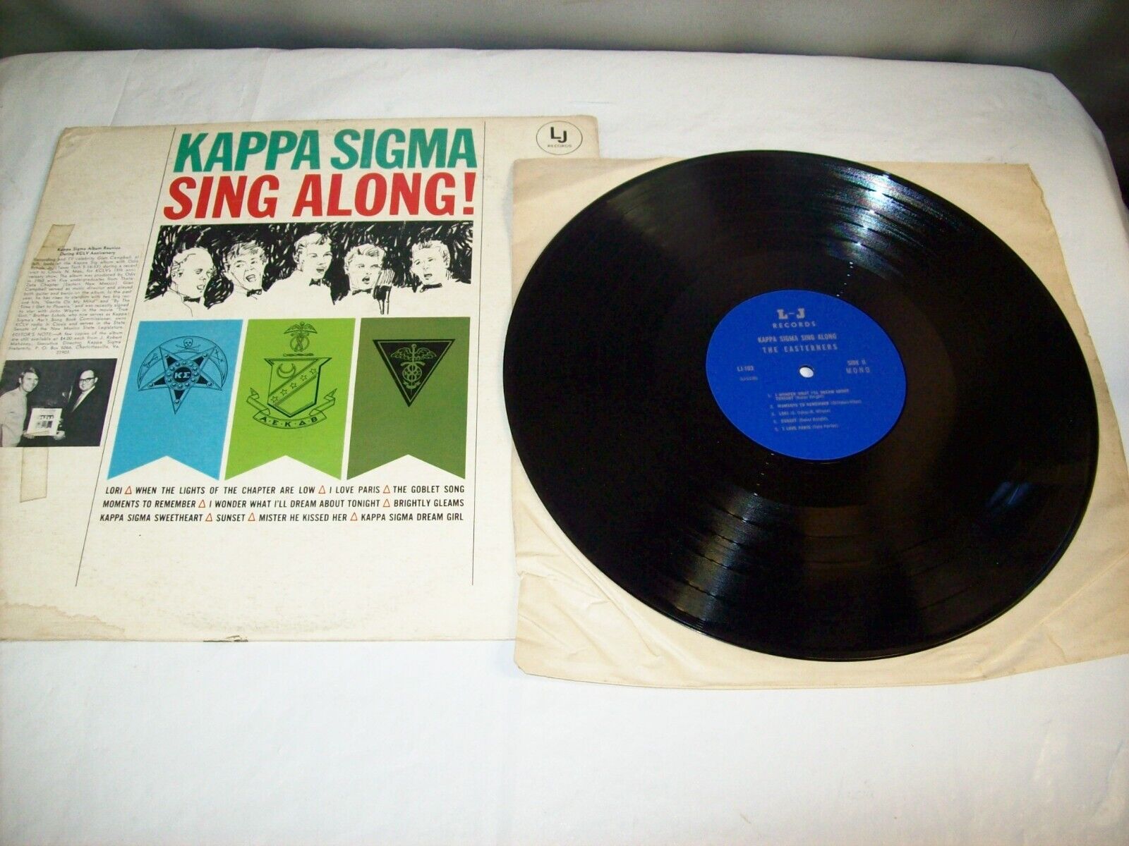 popsike.com - Rare Kappa Sigma Sing Along The Easterners - Glen ...