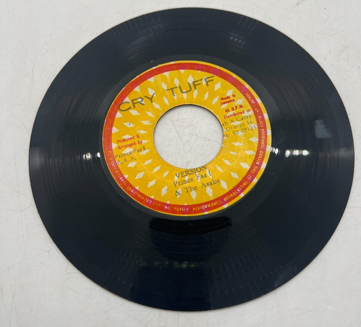 popsike.com - Rare 7" Prince Far I - Blackman Land / Version Cry Tuff ...