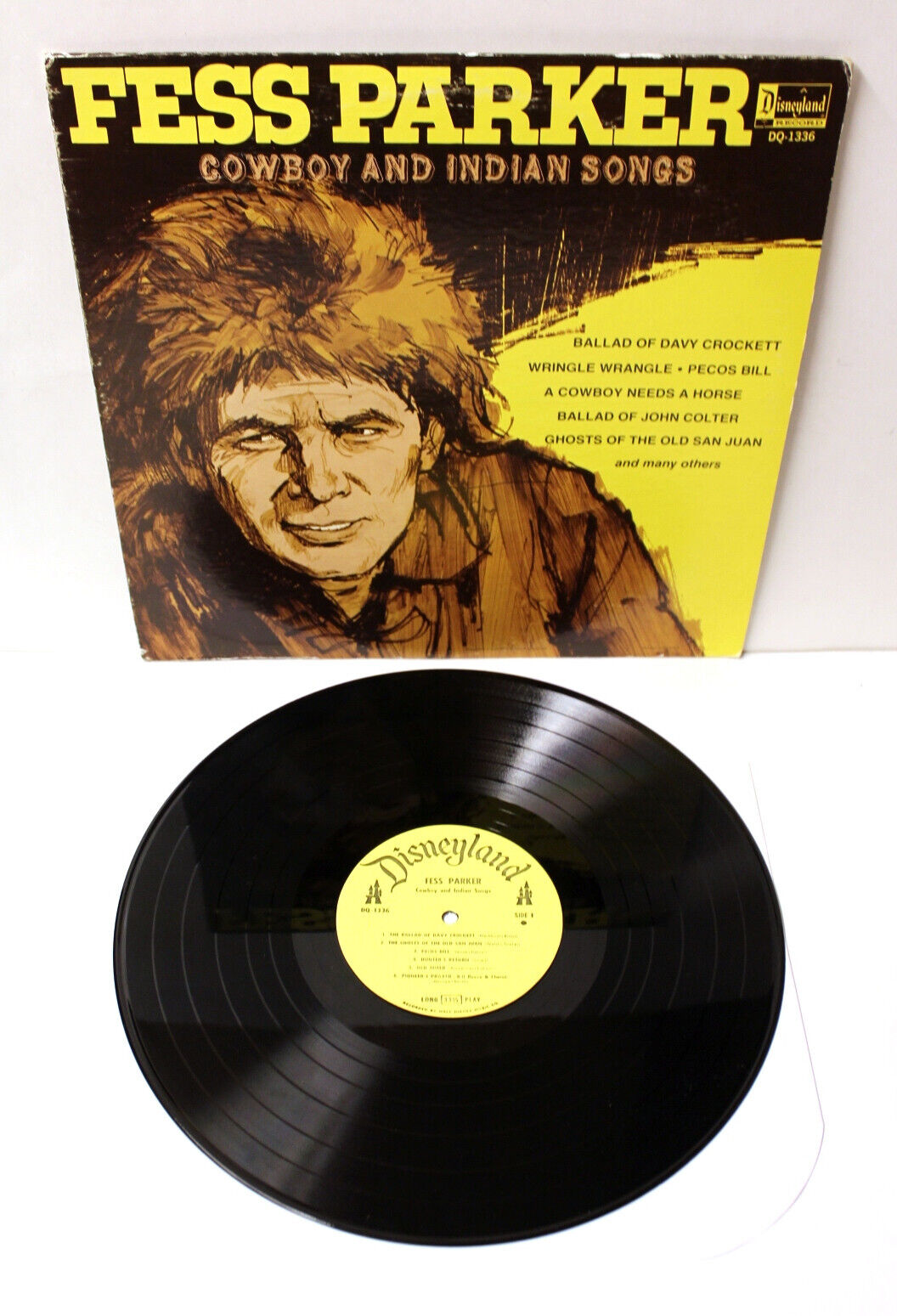 popsike.com - Disneyland Fess Parker Cowboy And Indian Songs Vinyl ...