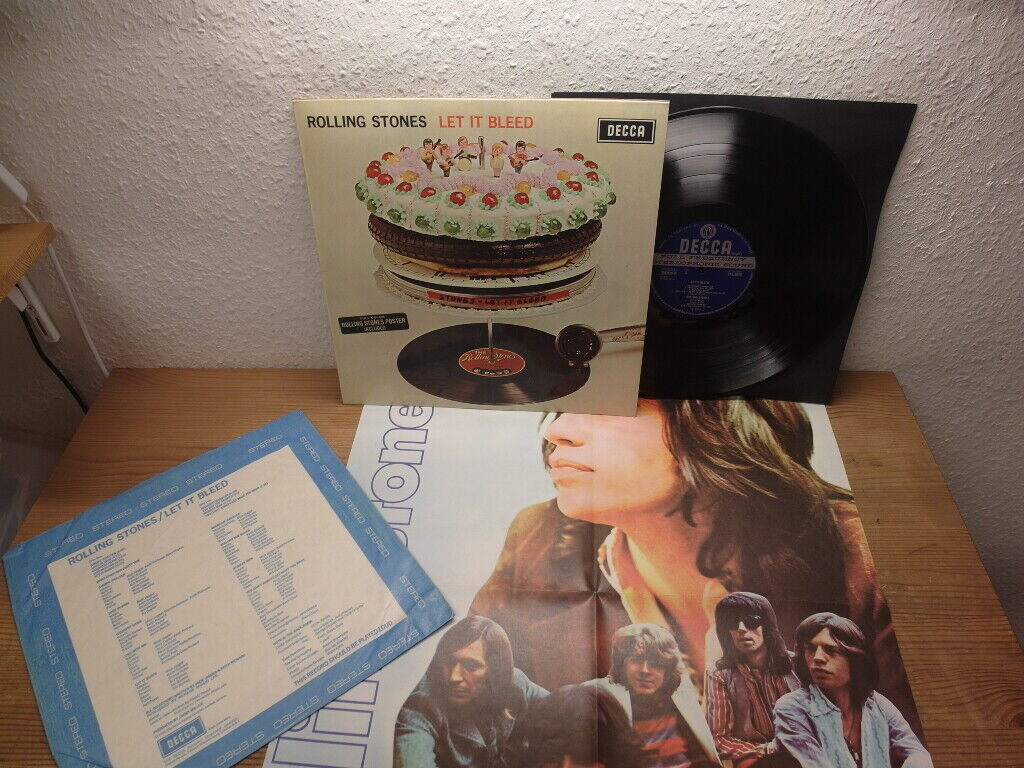 popsike.com - Rolling Stones – Let It Bleed UK Unboxed Decca Lp 1969 mint- Blues Rock + Poster ...