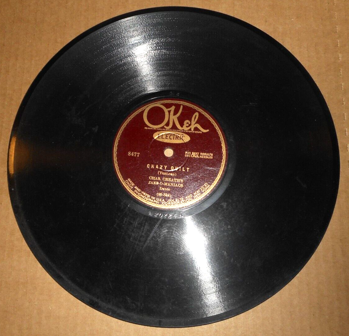 popsike.com - CHAS. CREATH'S JAZZ-O-MANIACS - BUTTER FINGER BLUES ...