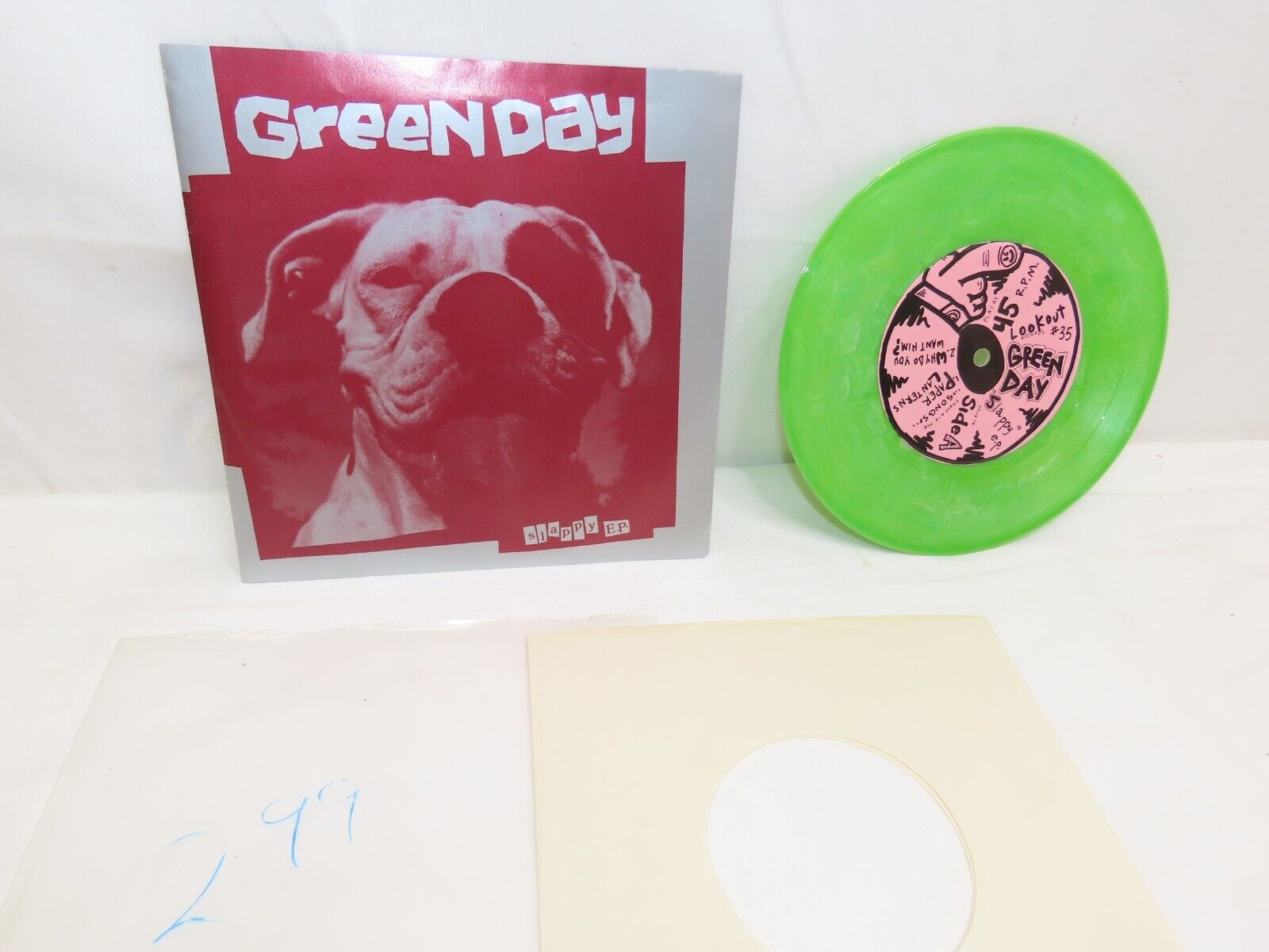 popsike.com - 45 rpm Record Green Day Slappy EP Lookout Records #35 ...