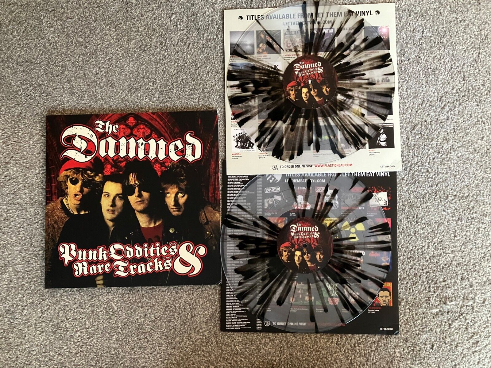 popsike.com - The Damned Punk Oddities & Rare Tracks LP Record Splatter ...