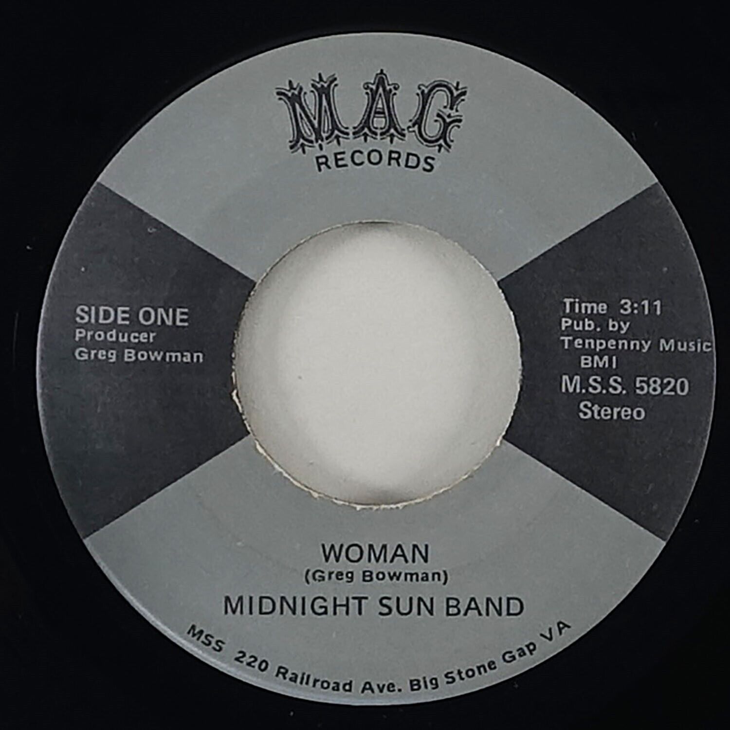 popsike.com - Midnight Sun Band "Woman" Obscure Funk 45 Mag HEAR ...