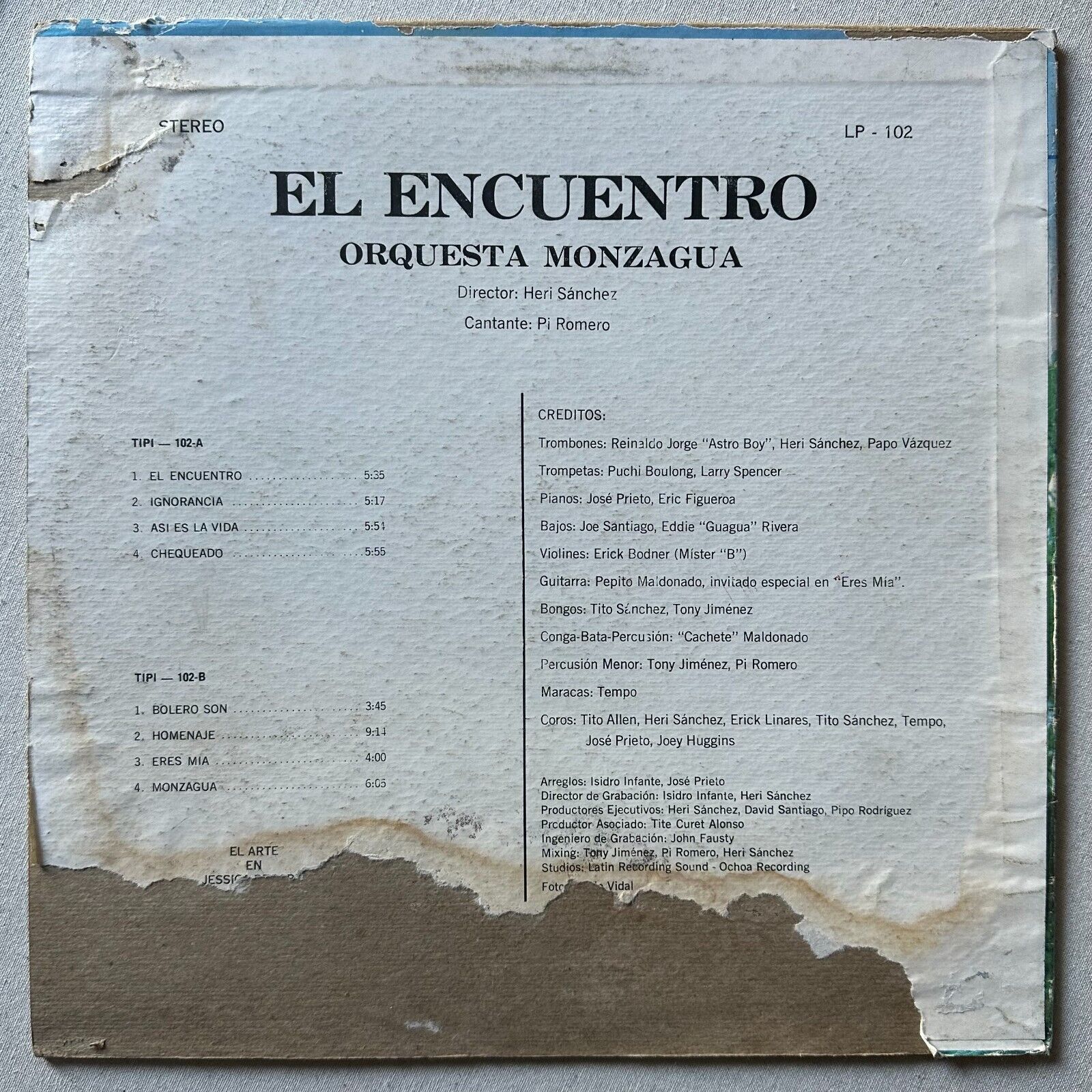 popsike.com - ORQUESTA MONSANGUA - El Encuentro / RARE KILLER SALSA ...