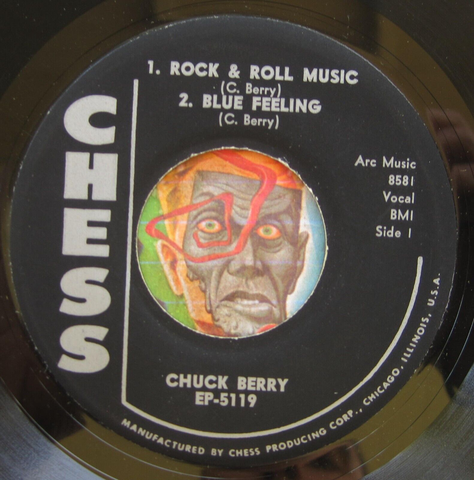popsike.com - HEAR Chuck Berry 45 EP Rock And Roll Music CHESS 5119 R&B ...