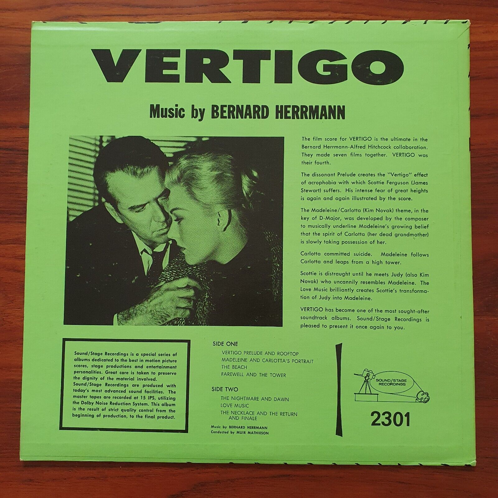 popsike.com - VINYL VERTIGO Bernard Herrmann HITCHCOCK SOUNDTRACK OST ...