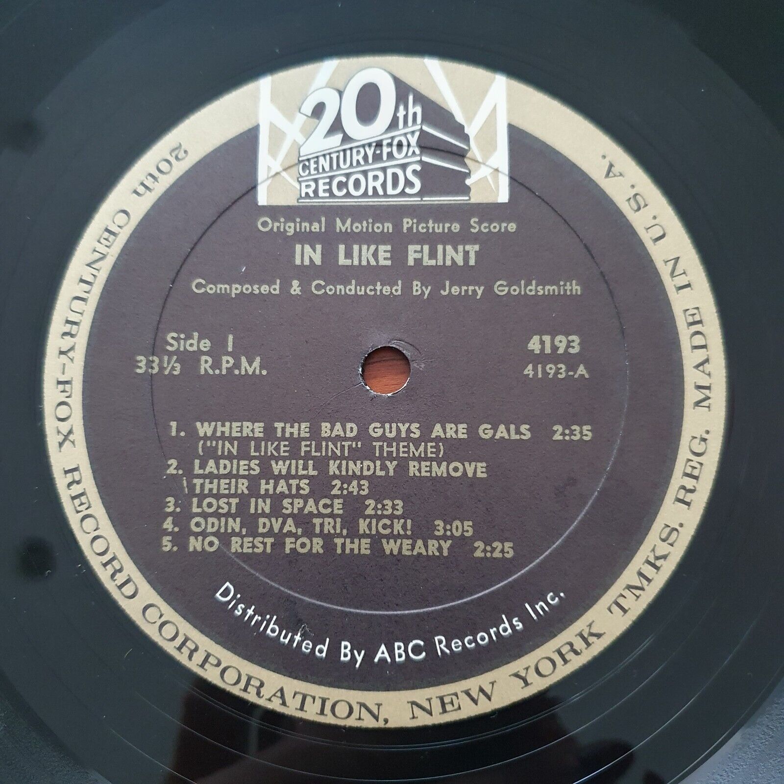 popsike.com - VINYL IN LIKE FLINT Jerry Goldsmith SOUNDTRACK OST 4193 ...