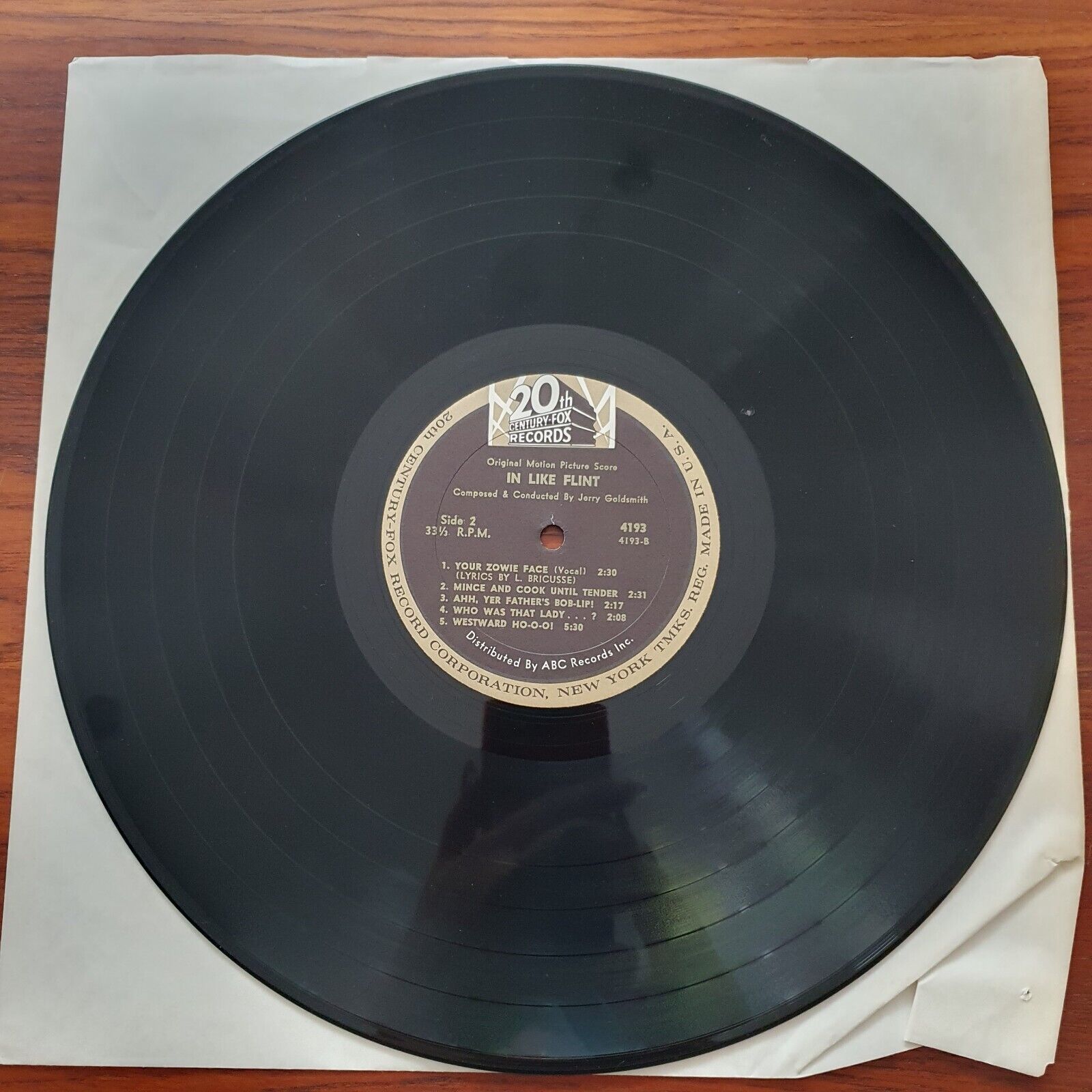 popsike.com - VINYL IN LIKE FLINT Jerry Goldsmith SOUNDTRACK OST 4193 ...