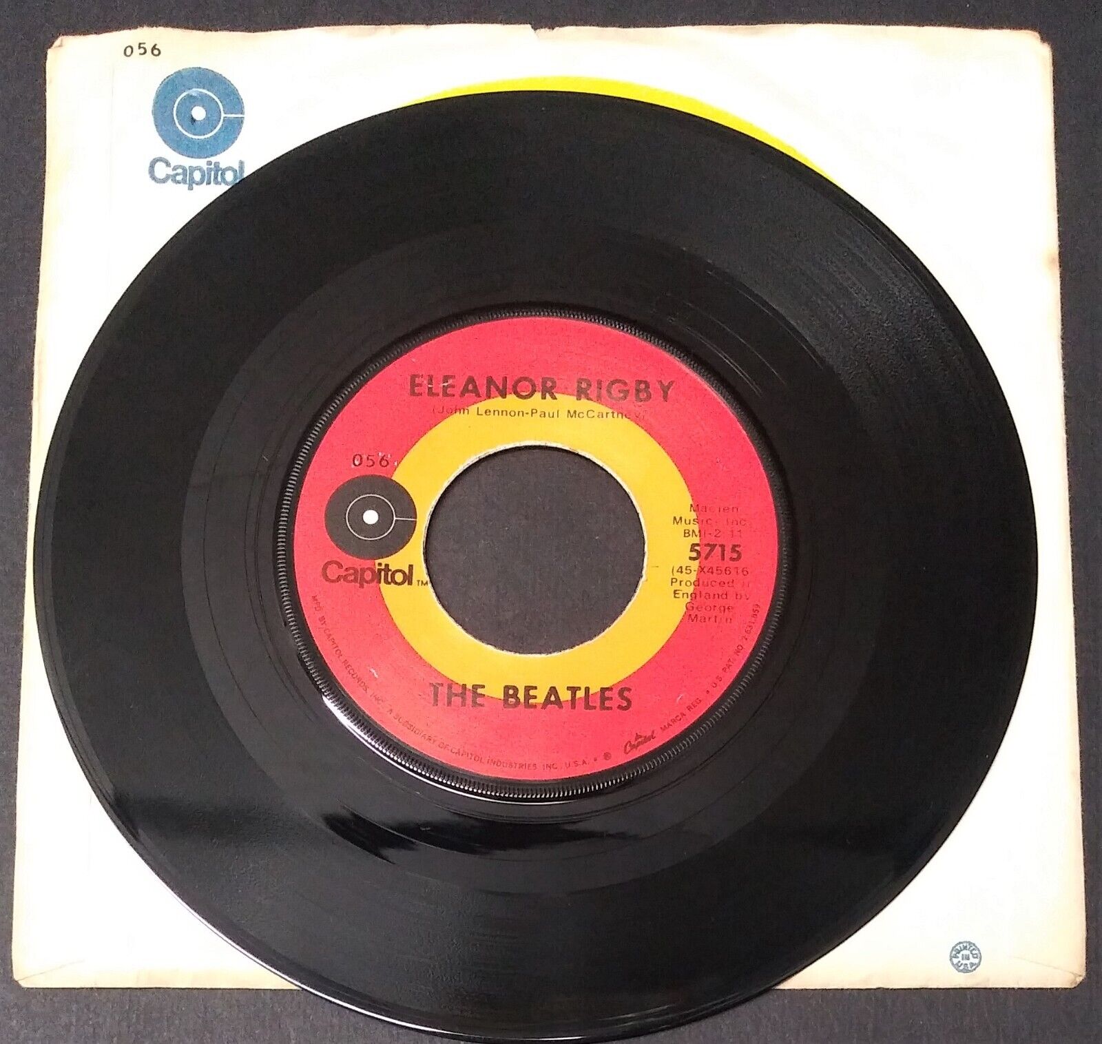 popsike.com - 45 rpm rock THE BEATLES Eleanor Rigby/Yellow Submarine ...