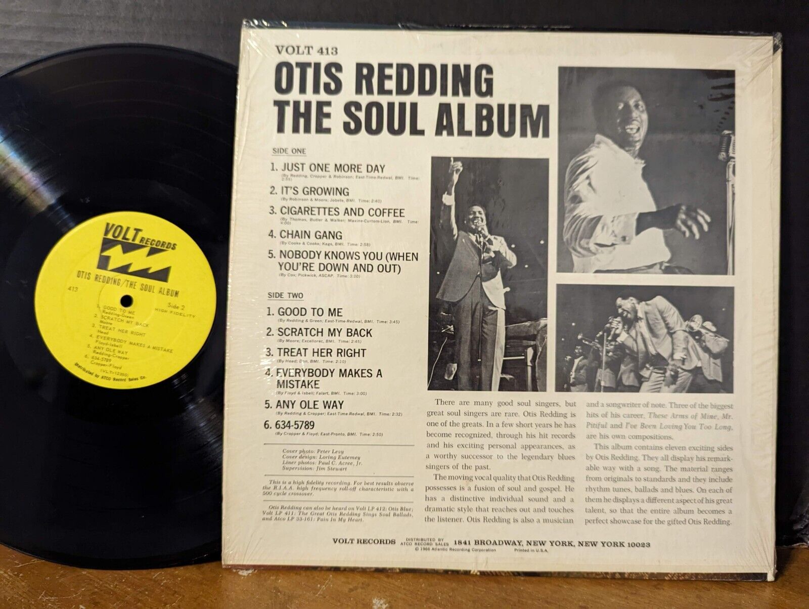 popsike.com - Otis Redding ‎– The Soul Album 1966 Volt Mono Scratch My ...