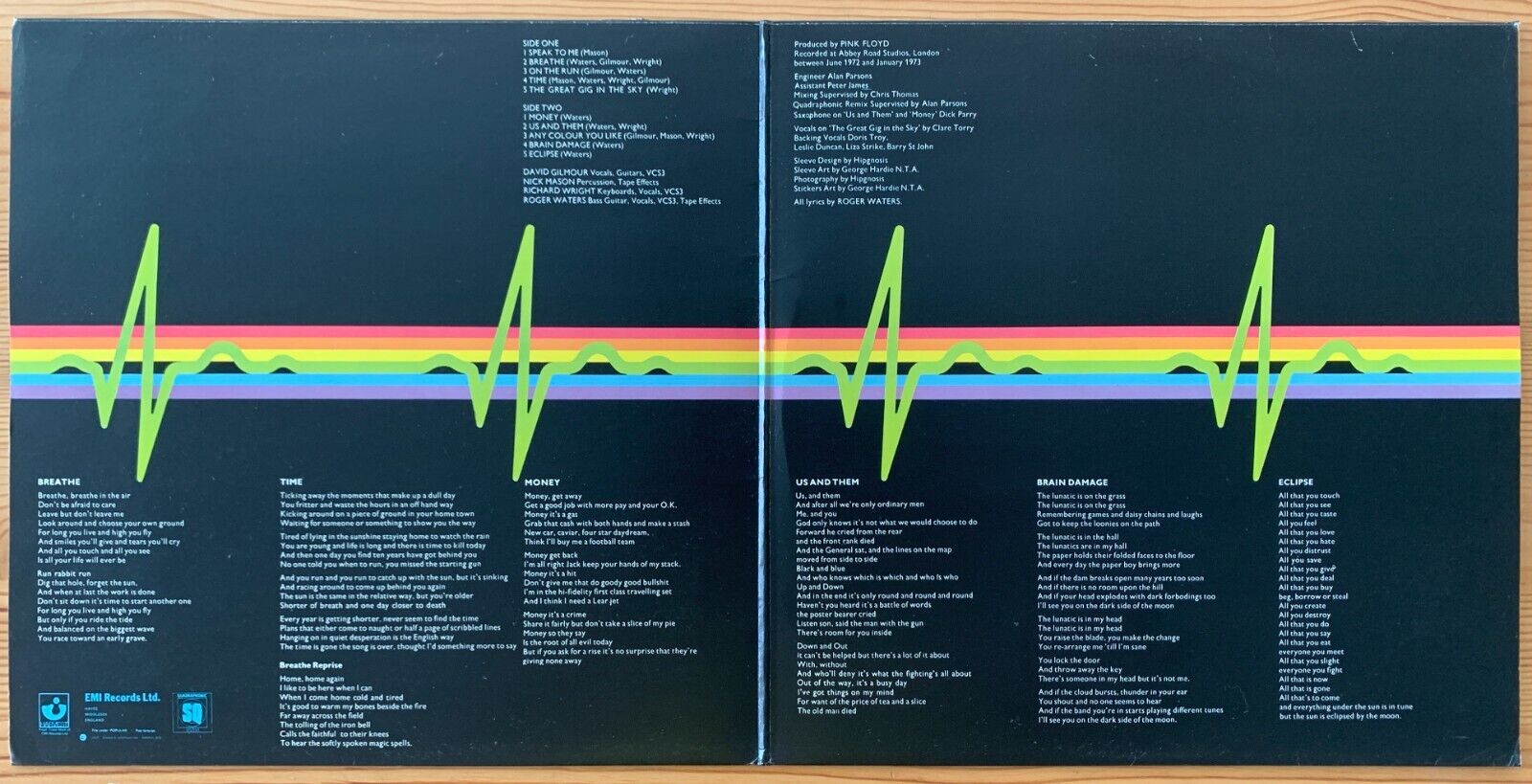 popsike.com - PINK FLOYD - DARK SIDE OF THE MOON - 1973 UK QUAD LP ...