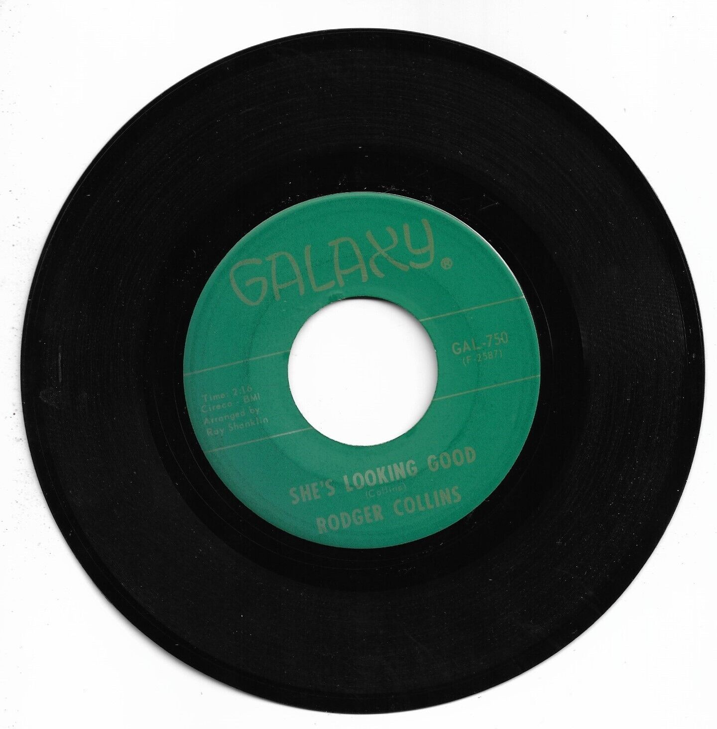 popsike.com - ROGER COLLINS - SHE'S LOOKING GOOD - GALAXY - VG++/EX ...