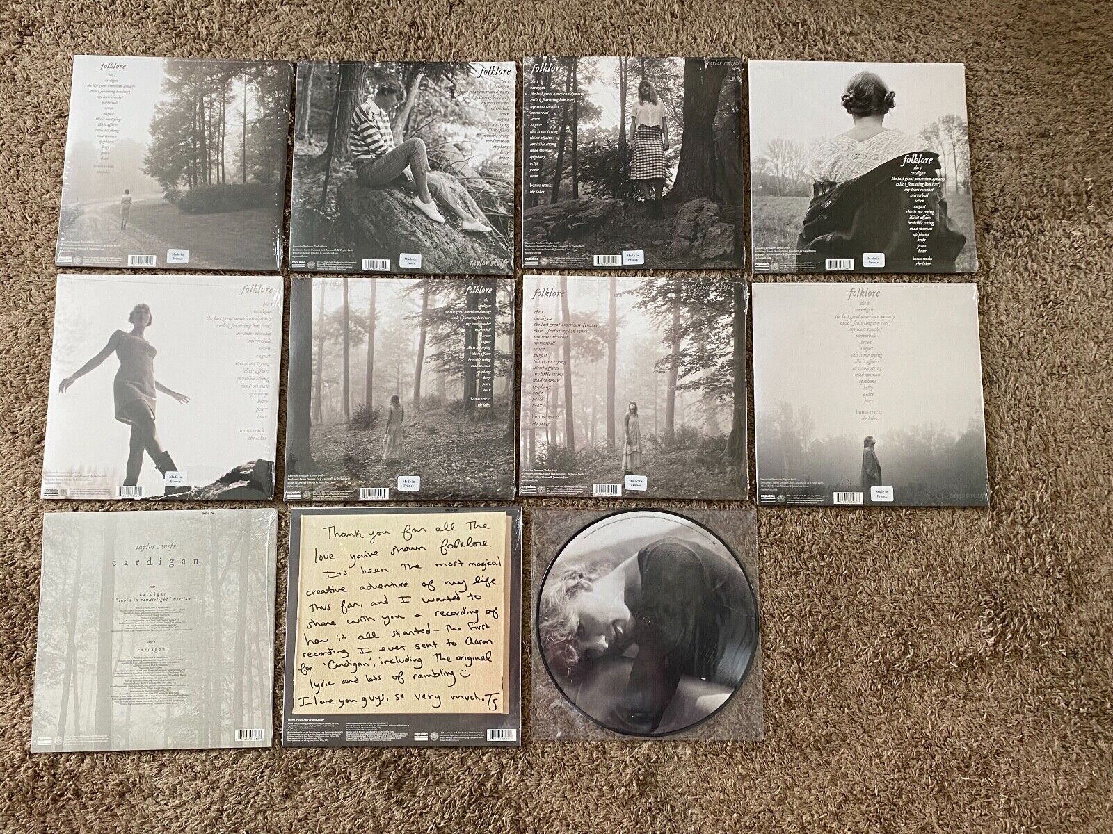 popsike.com - Taylor Swift Folklore Vinyl Set -11 Records Picture Disc ...