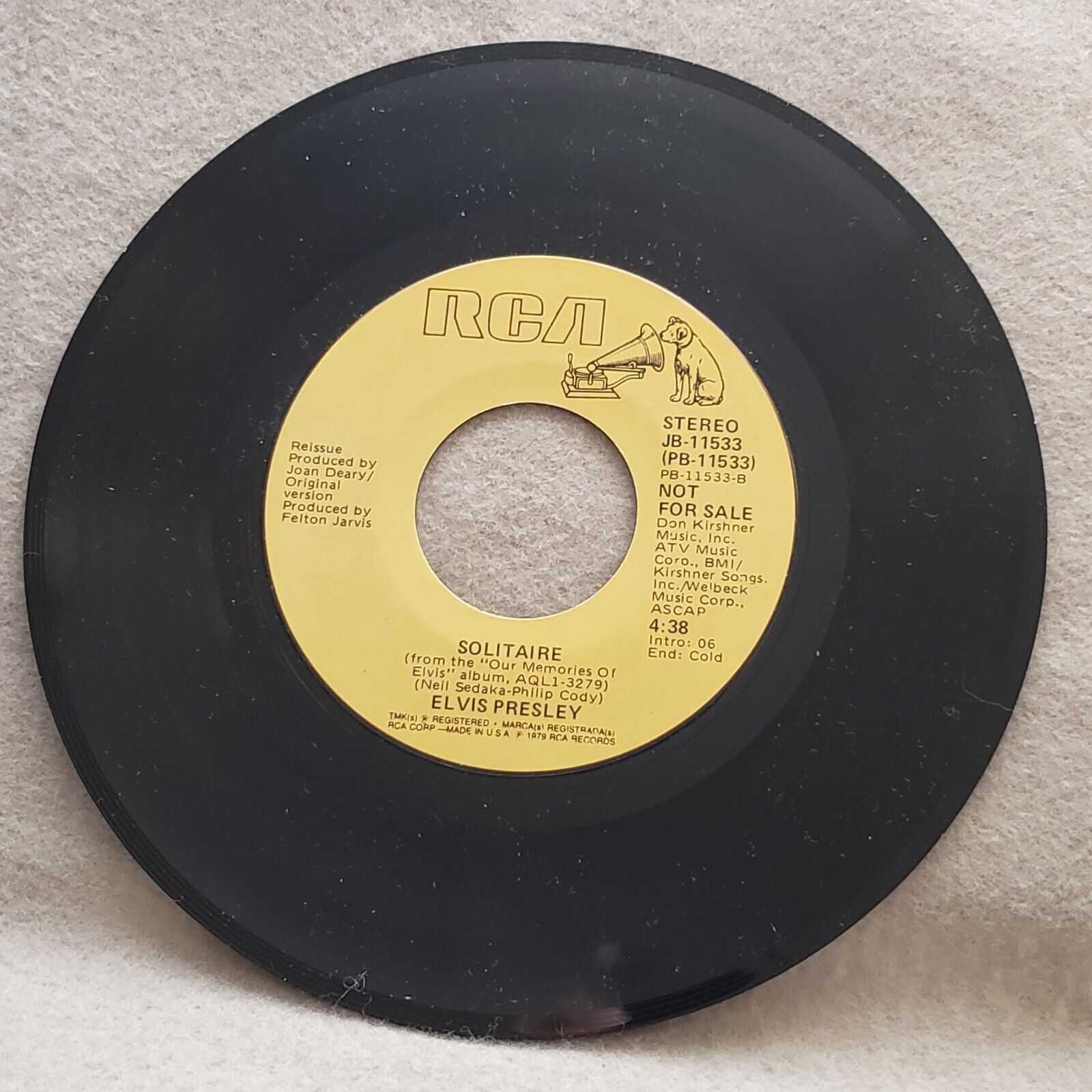 popsike.com - Elvis Presley Are You Sincere Solitaire 45 rpm 1979 Promo ...
