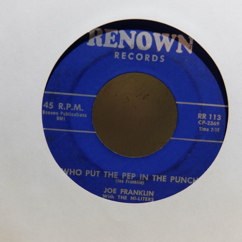 popsike.com - Joe Franklin - True Blue (Renown RR 113, 1959) US ROCKER ...