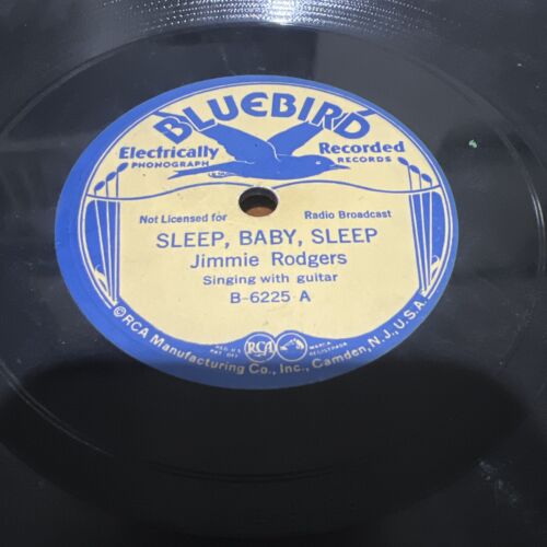popsike.com - Jimmie Rodgers Bluebird Sleep Baby Sleep/Never No No ...