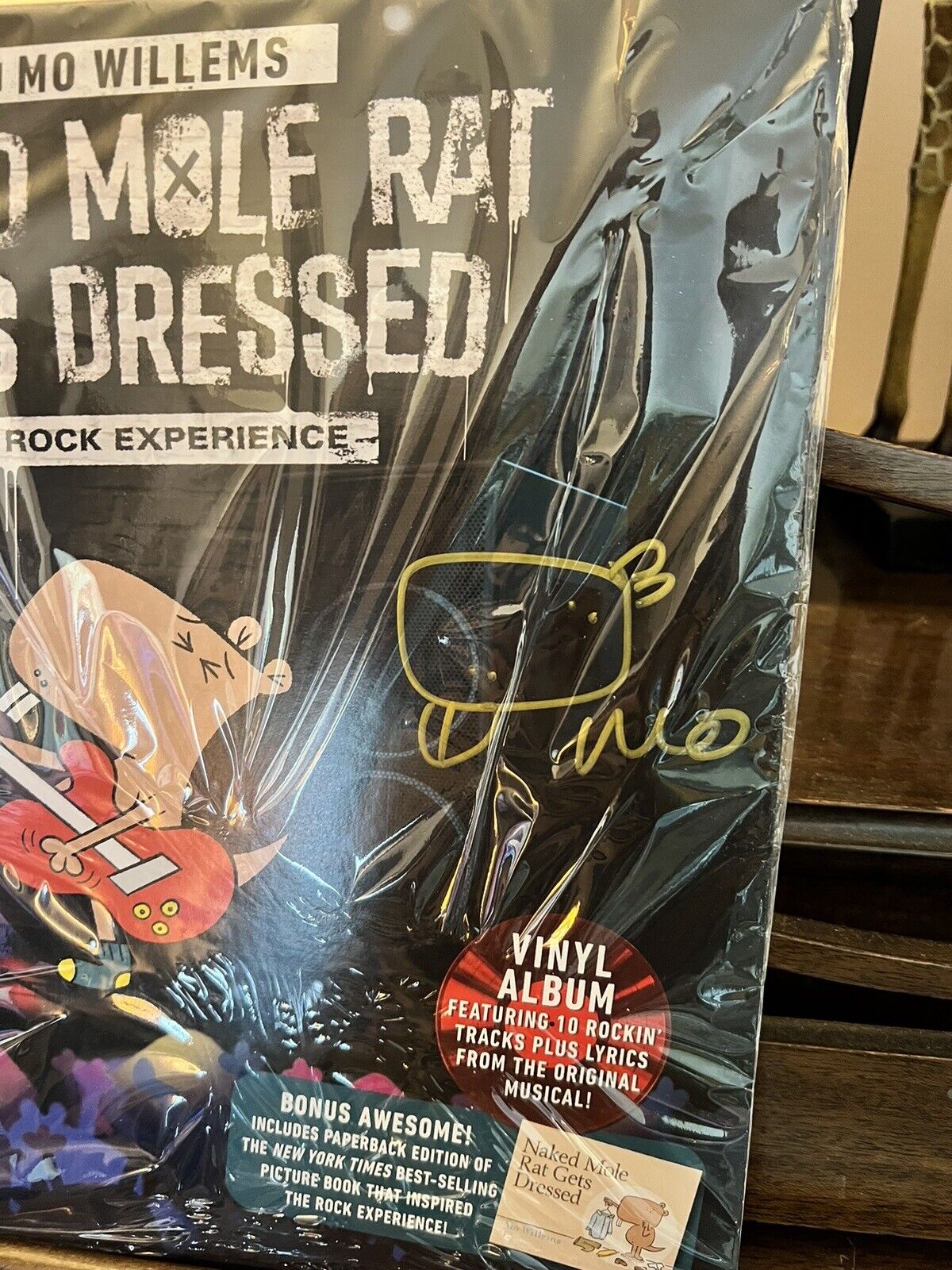 popsike.com - Naked Mole Rat Gets Dressed Vinyl Album Mo Willems Signed ...