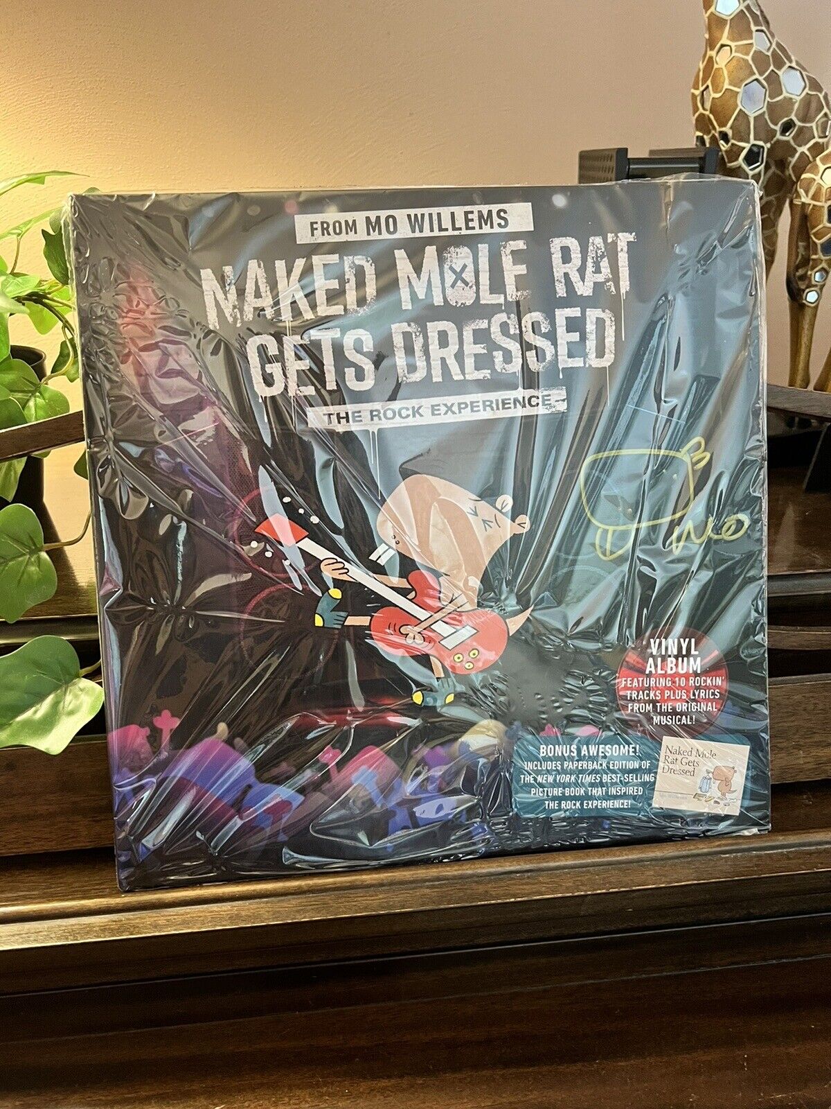 popsike.com - Naked Mole Rat Gets Dressed Vinyl Album Mo Willems Signed ...