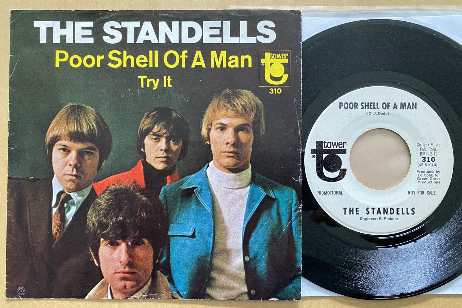 popsike.com - THE STANDELLS- TRY IT / POOR SHELL OF A MAN 1967 PROMO 45 ...