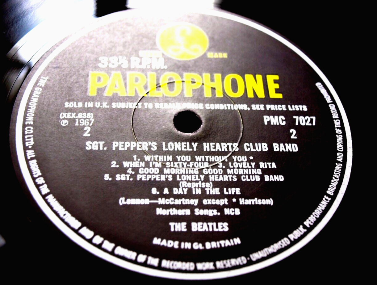 popsike.com - BEATLES SGT PEPPER RARE UK 1st EVER Press EX+ MONO Y B ...