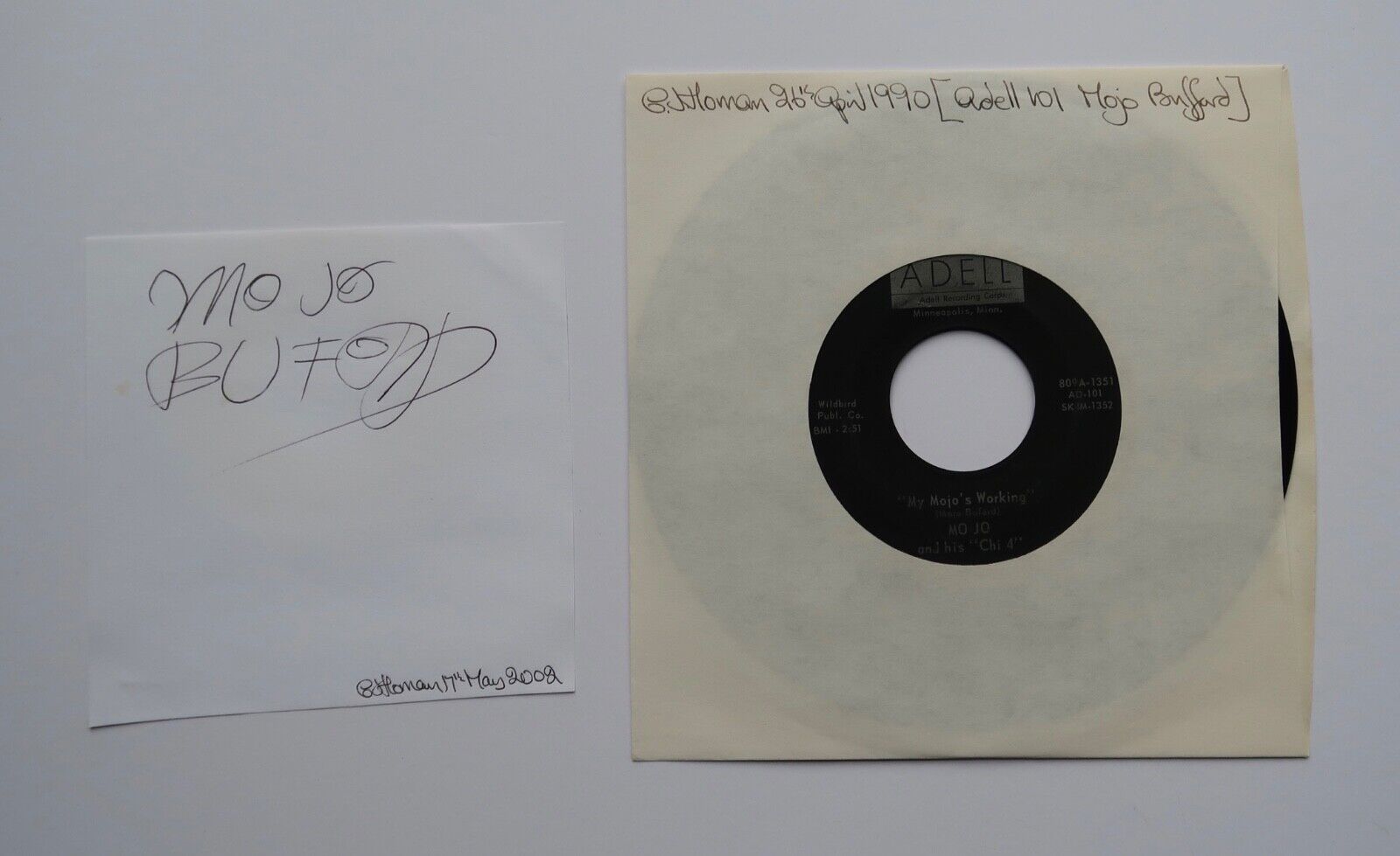 popsike.com - MO JO AND HIS CHI 4 My Mojo’s Working ORIG US 45 Adell ...