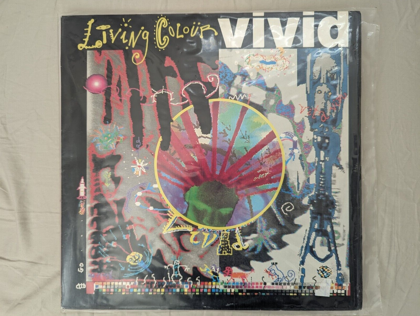 popsike.com - Original 1988 Pressing Living Color Vivid LP Record Album ...