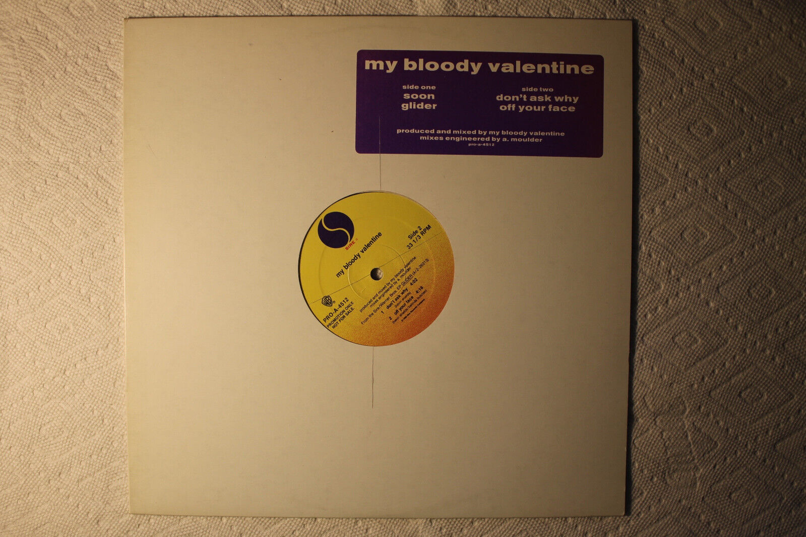 popsike.com - My Bloody Valentine ‎– Glider US orig' Sire promo 12 ...