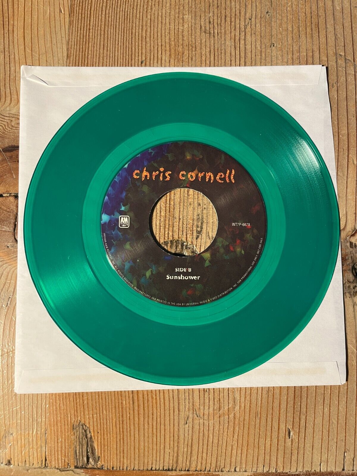 popsike.com - CHRIS CORNELL Flutter Girl/Sunshower RARE GREEN VINYL ...