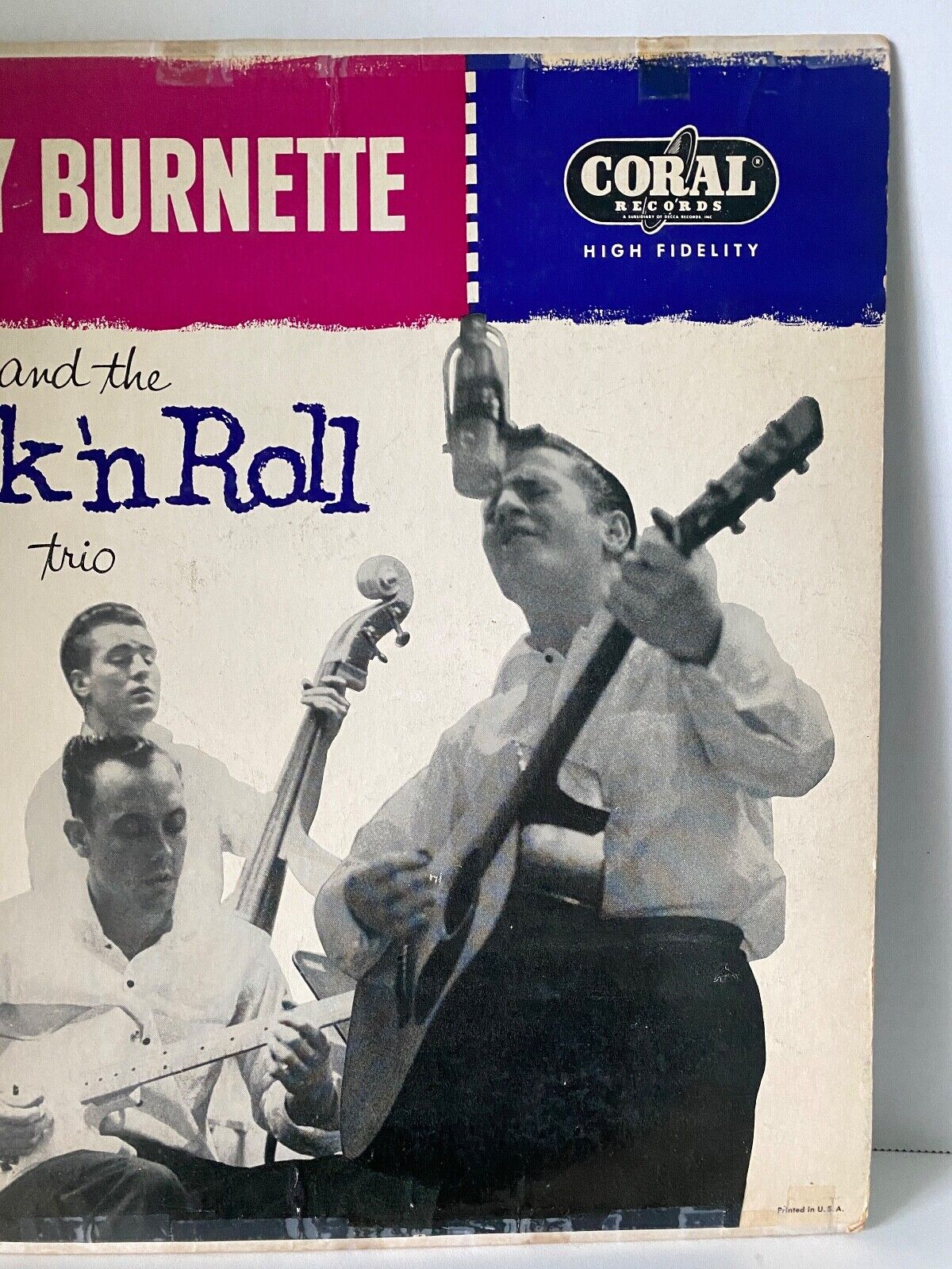 popsike.com - RARE JOHNNY BURNETTE TRIO ORIGINAL ROCKABILLY GRAIL LP ...