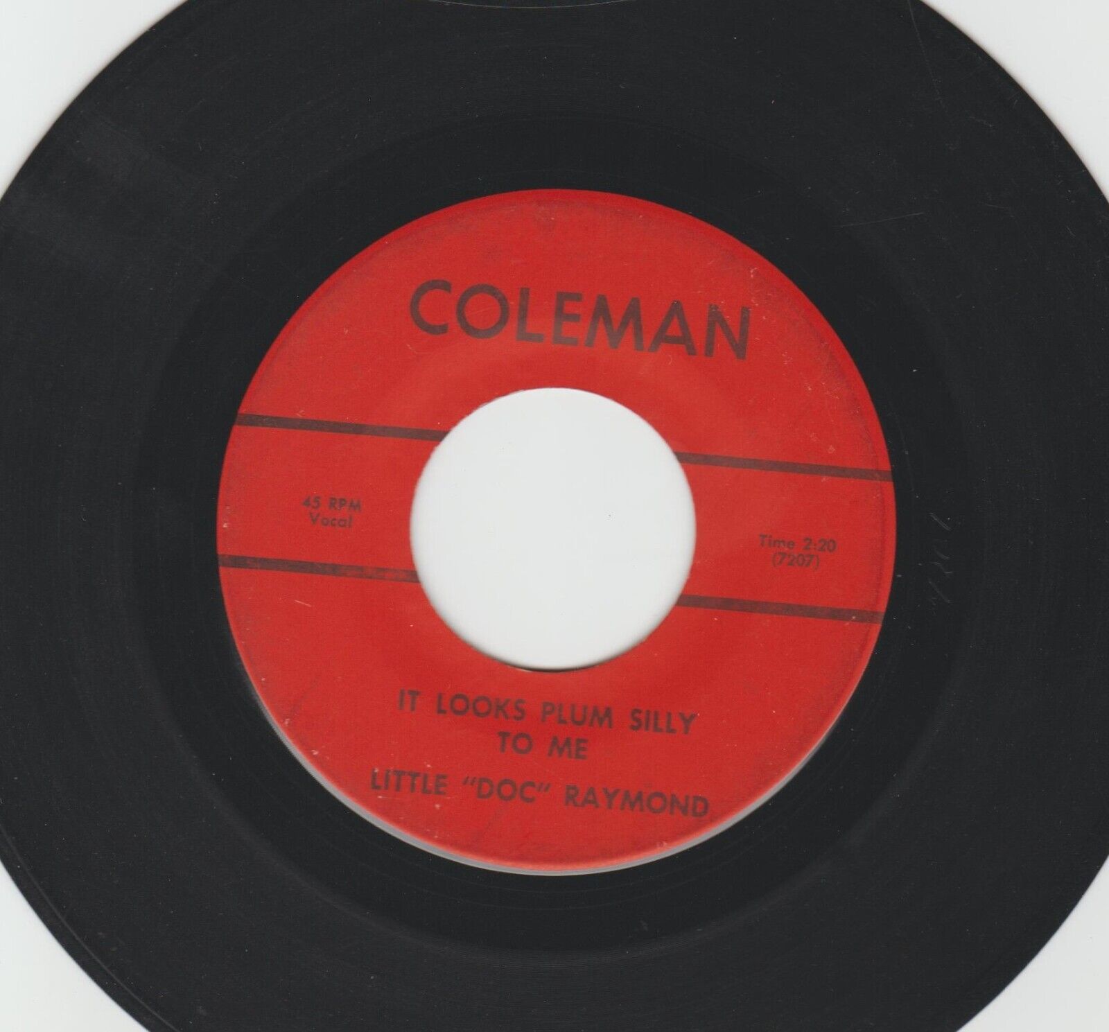 popsike.com - ROCKABILLY 45 -LITTLE DOC RAYMOND - IT LOOKS PLUM SILLY ...