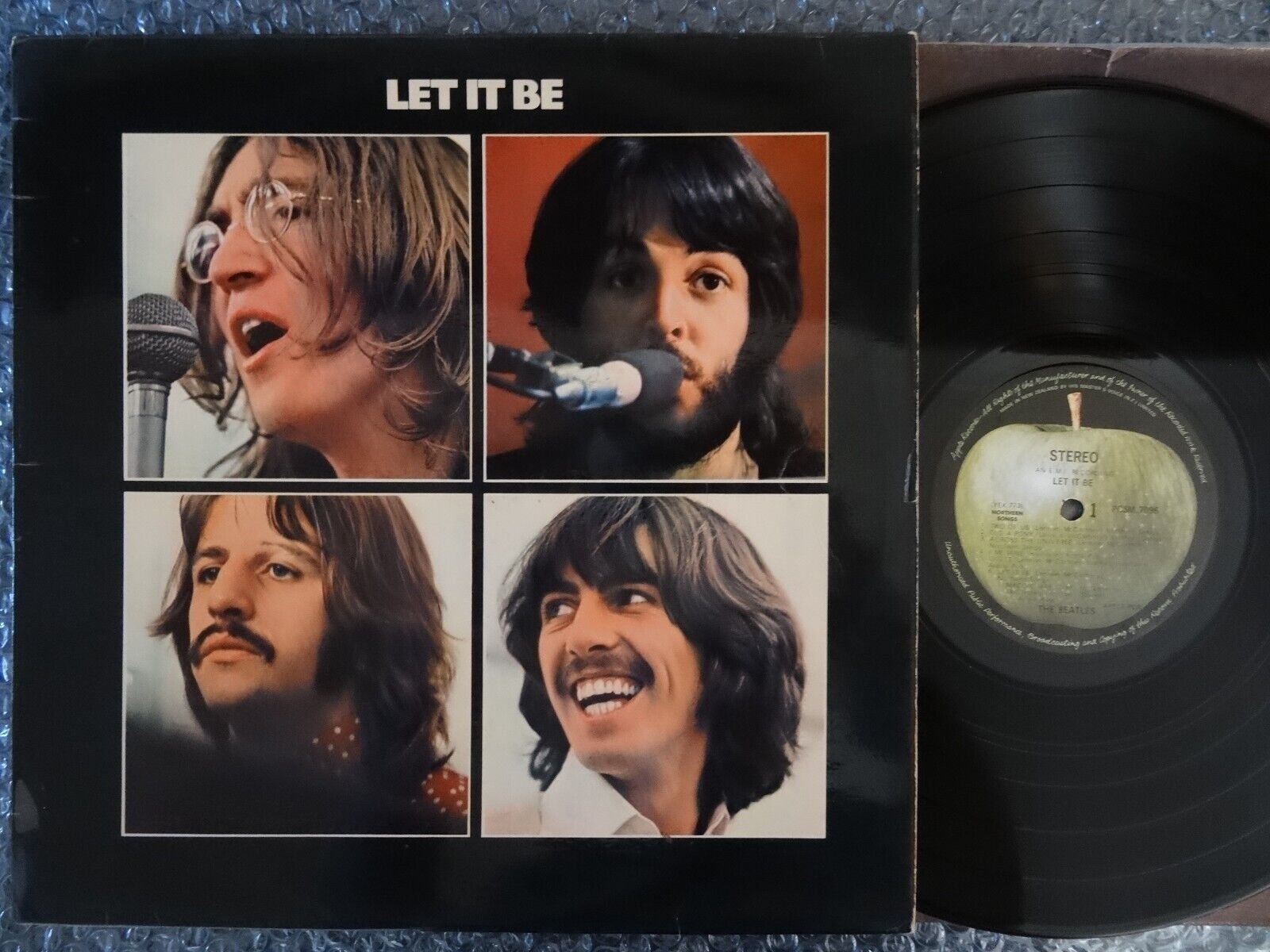 popsike.com - The BEATLES "let it be" Rare New Zealand 1st press Apple ...