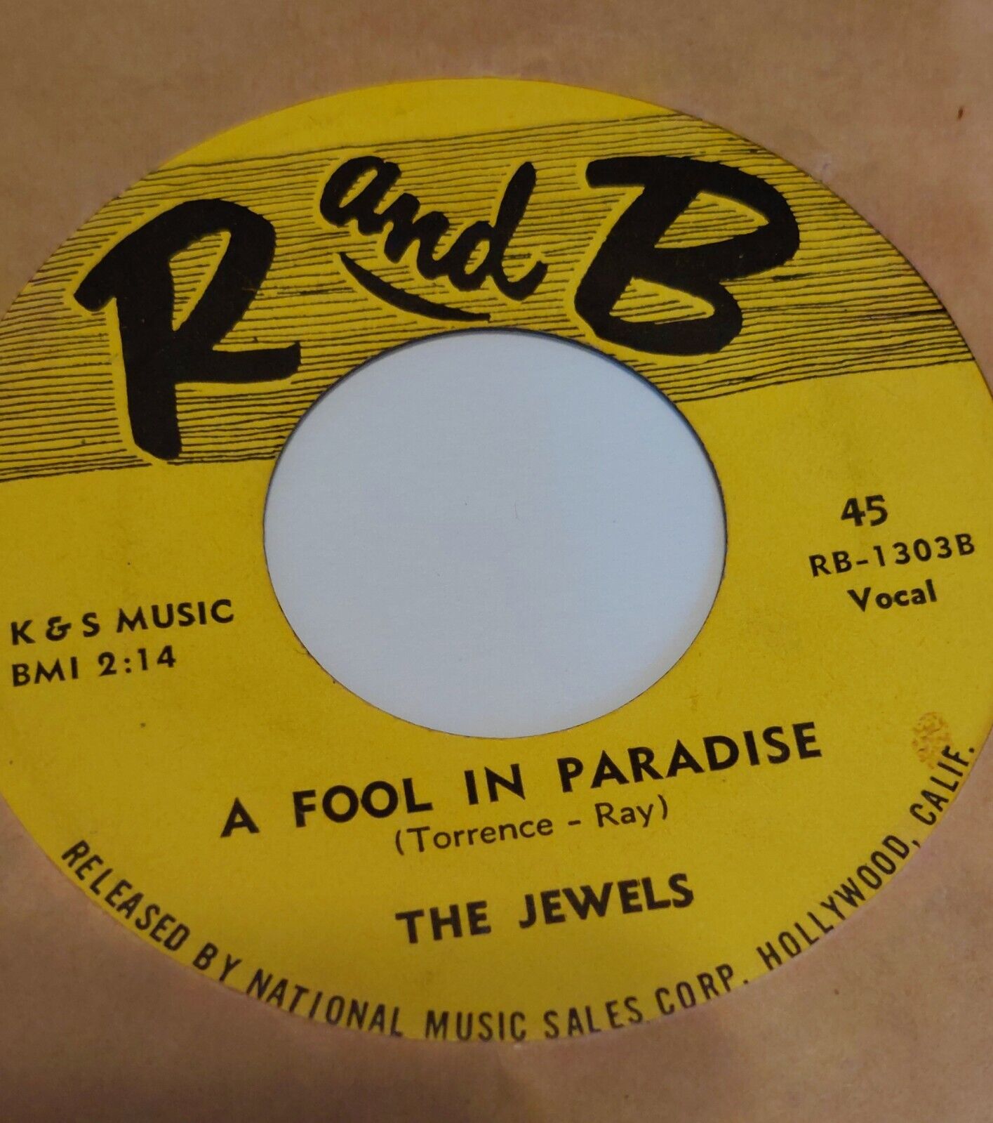 popsike.com - The Jewels 45 - Oh Yes I Know / A Fool In Paradise. R and ...