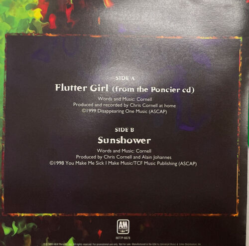 popsike.com - 1999 Chris Cornell Flutter Girl / Sunshower Green Vinyl ...
