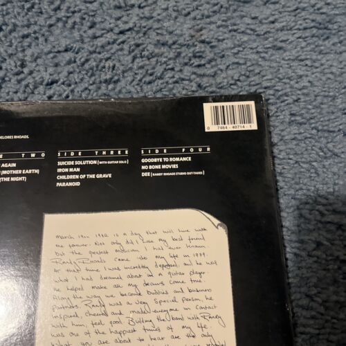 popsike.com - OZZY OSBOURNE TRIBUTE SEALED RANDY RHOADS - Vinyl Lp ...