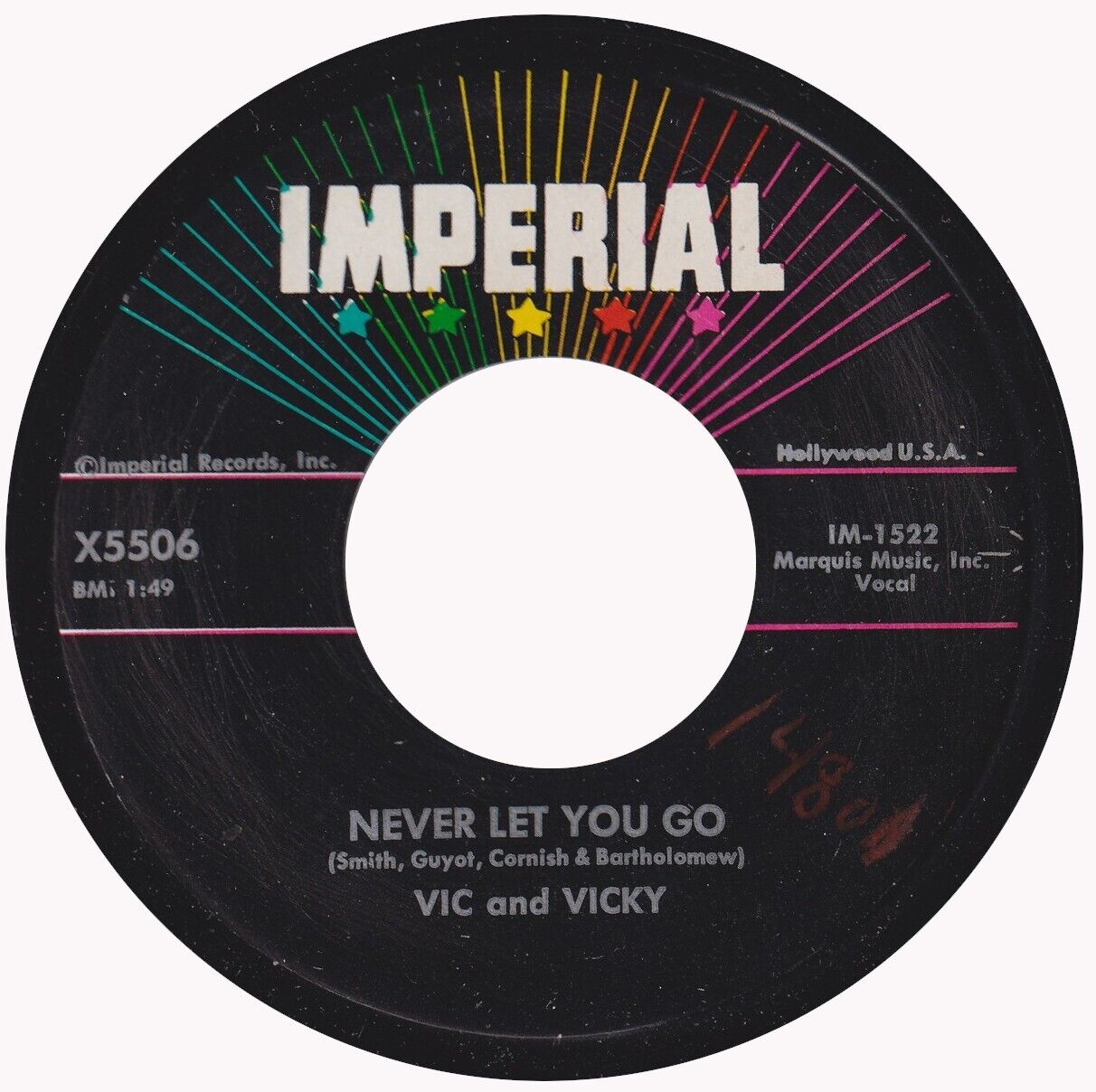 popsike.com - VIC & VICKY “Uh-Huh” IMPERIAL (1958) - auction details