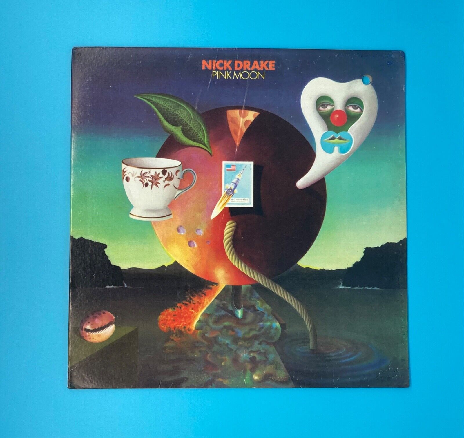 popsike.com - NICK DRAKE Pink Moon RARE 1972 Island Records acid folk psych 1st US vinyl LP ...