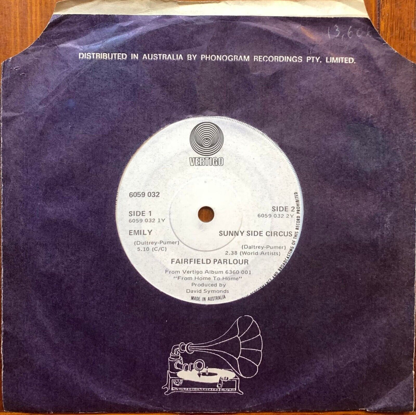 popsike.com - Fairfield Parlour - Emily / Sunny Side Circus Rare 1970 ...