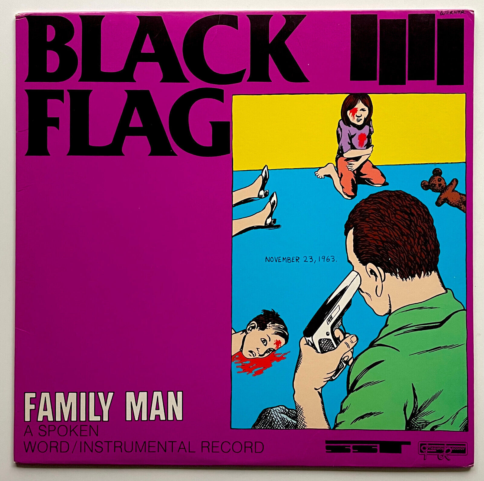 popsike.com - Vtg 1984 BLACK FLAG Album FAMILY MAN Record 1ST PRESSING ...
