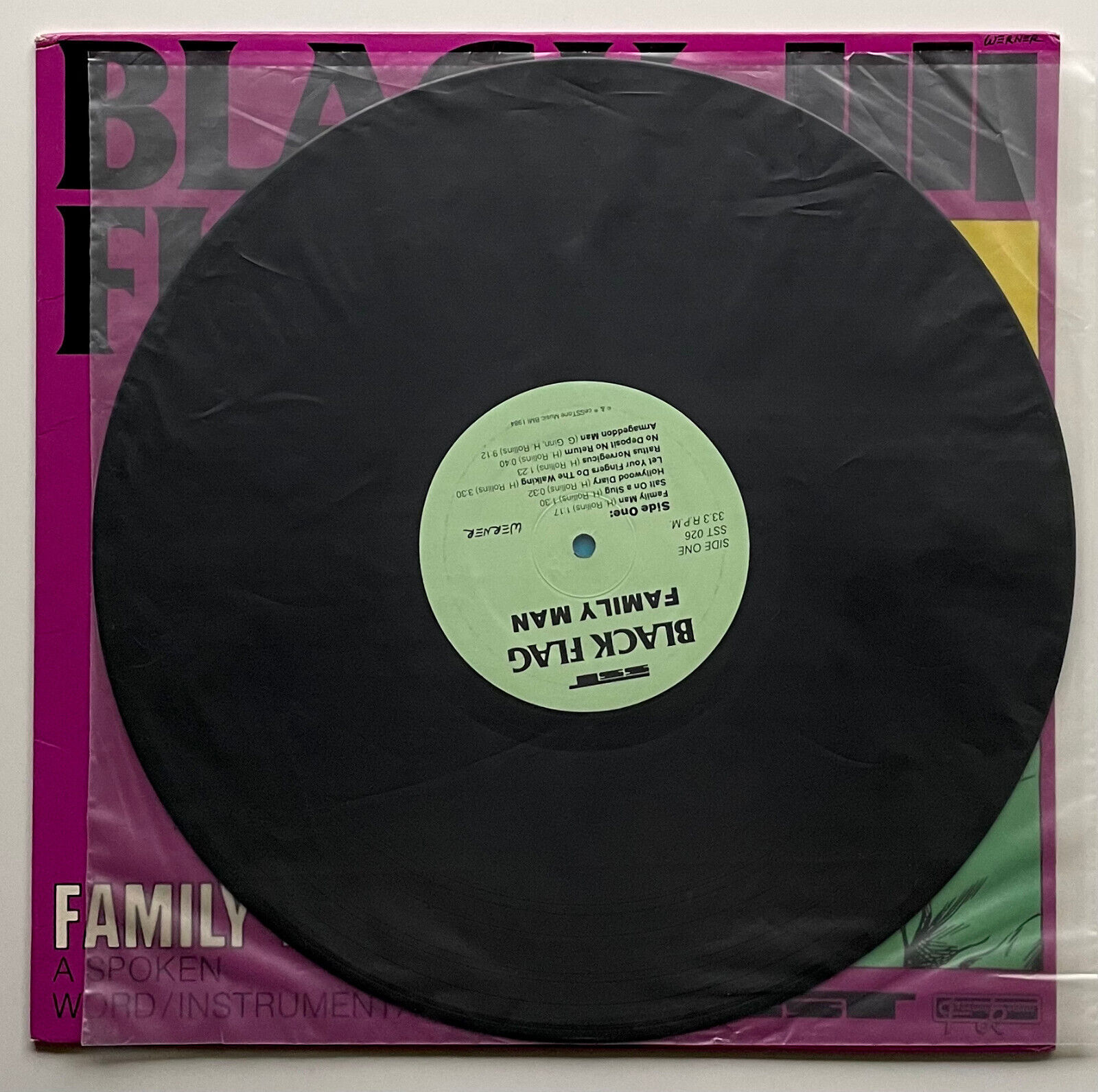 popsike.com - Vtg 1984 BLACK FLAG Album FAMILY MAN Record 1ST PRESSING ...
