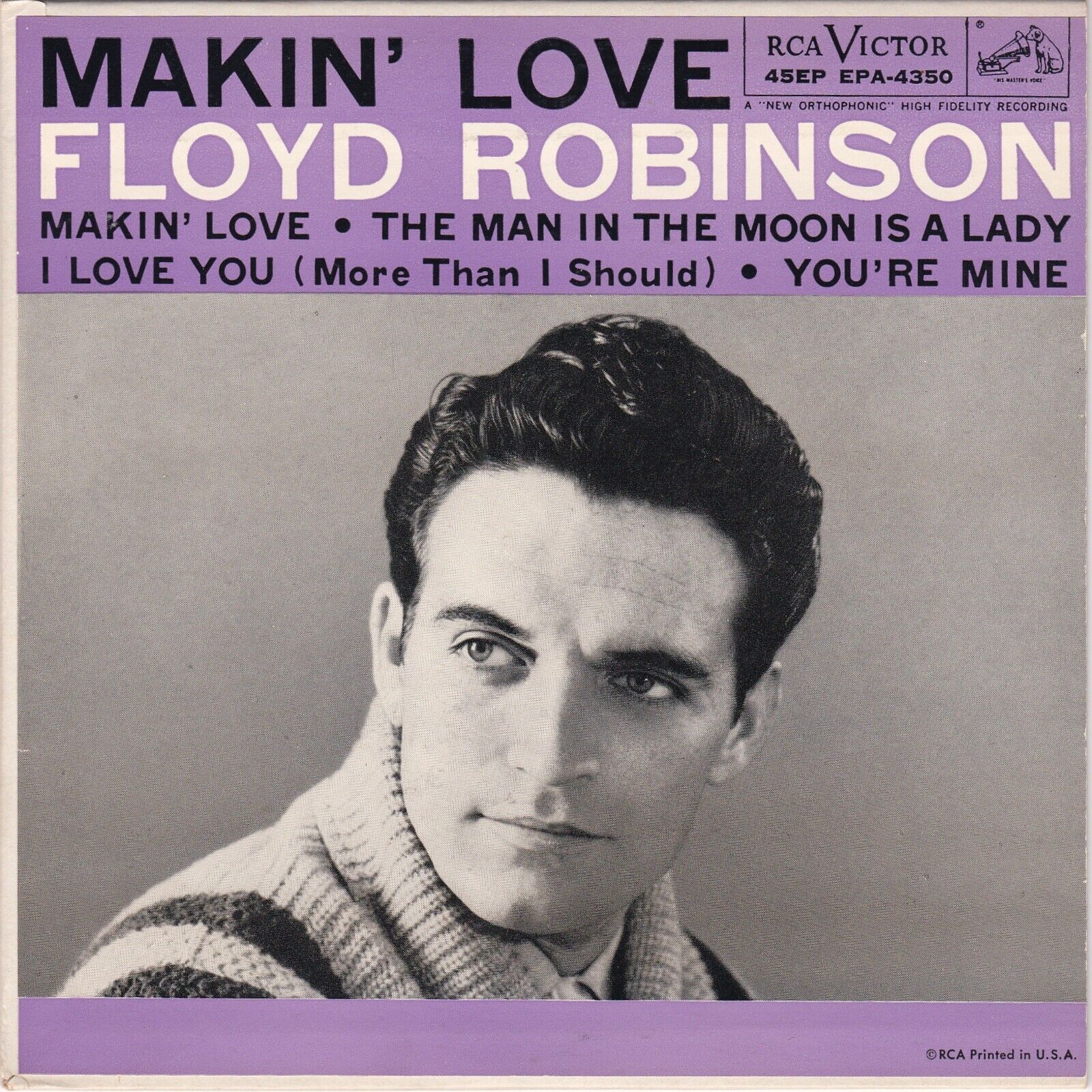 popsike.com - Floyd Robinson "Makin' Love" RCA 4-Song EP EPA 4350 ...
