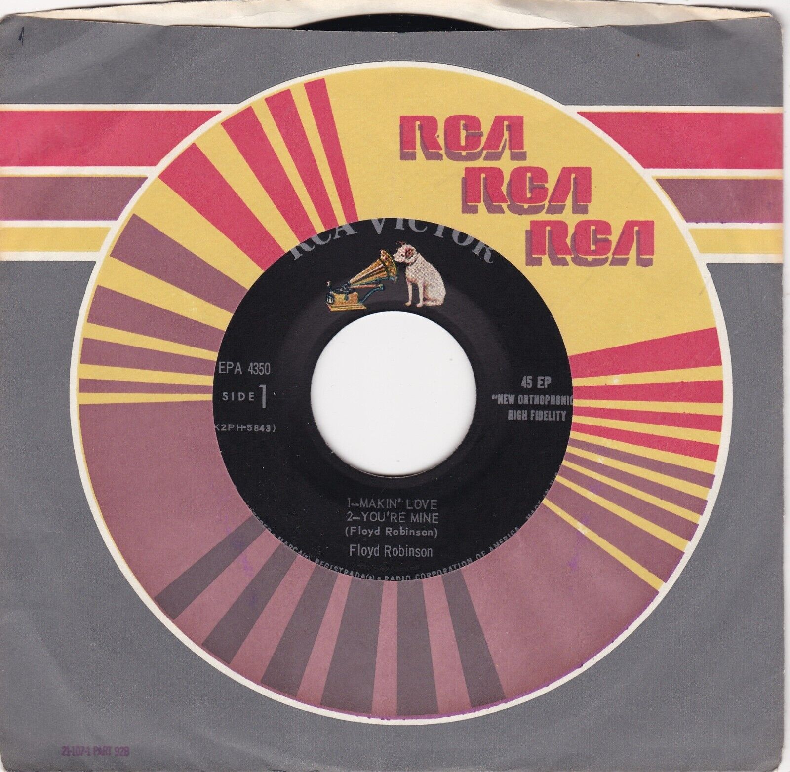 popsike.com - Floyd Robinson "Makin' Love" RCA 4-Song EP EPA 4350 ...