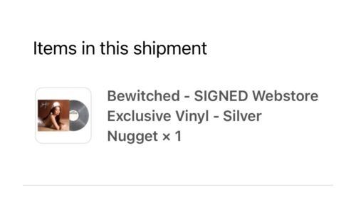 popsike.com - LAUFEY - Autographed Bewitched Silver Nugget Vinyl ...