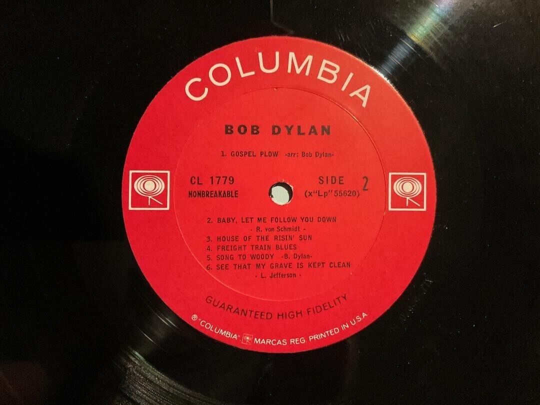 popsike.com - BOB DYLAN First Album Mono 2-Eye Rare PROMO Stickered LP ...