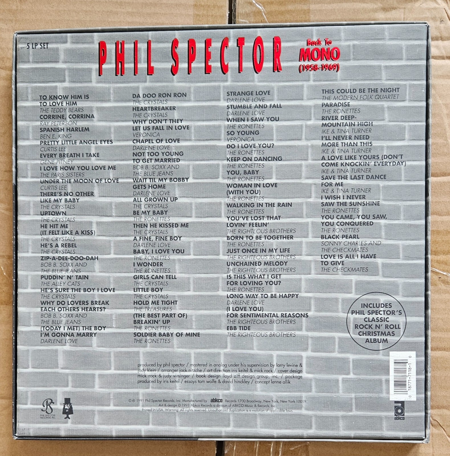 popsike.com - PHIL SPECTOR, Back To Mono (1958-69) ; 5 LP Box Set ...